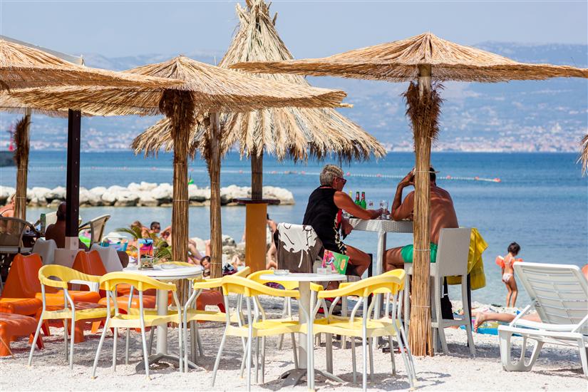 Pláž Kava Slatine (Ciovo) - Informace pro turisty - Pláž Kava Chorvatsko