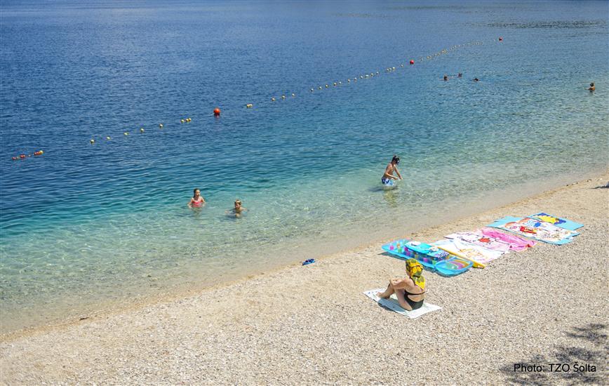 Beach Banje Rogac - island Solta - Tourist destination info - Beach ...